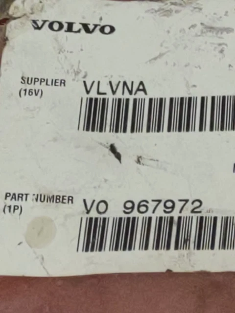 VLVNA VO 967972 GENUINE BRAKE VALVE BENDIX TUBE for VOLVO HAULER A25 ...