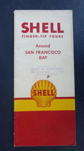 1948 SAN FRANCISCO Bay Finger-Tip Tours map Shell oil gas 24 pages $12. ...