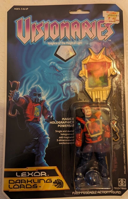 VINTAGE VISIONARIES LEXOR Darkling Lords Hasbro 1987 Mint On Card $99. ...