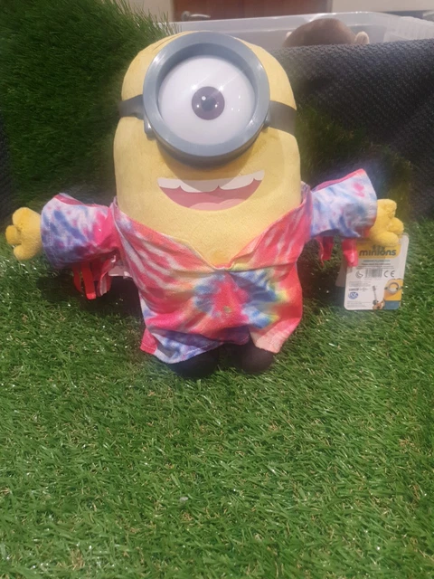 MINIONS STUART TIE-DYE Hippy Minion Despicable Me 11"Plush Cuddly Soft ...
