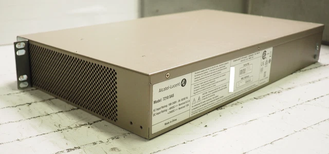 NOKIA ALCATEL LUCENT 7210 SAS-Mxp 22F2C4SFP+ETR 3HE10076ABRB01 Schalter mit Gleichstromnetzteil ...
