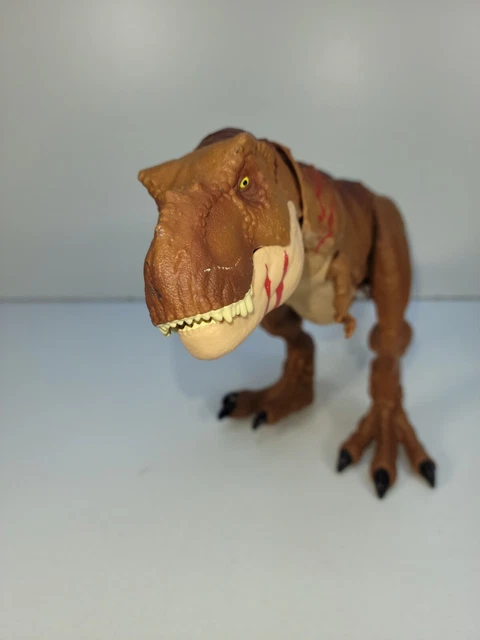 JURASSIC WORLD EXTREME Chompin Tyrannosaurus T-Rex Mattel 18" de long ...