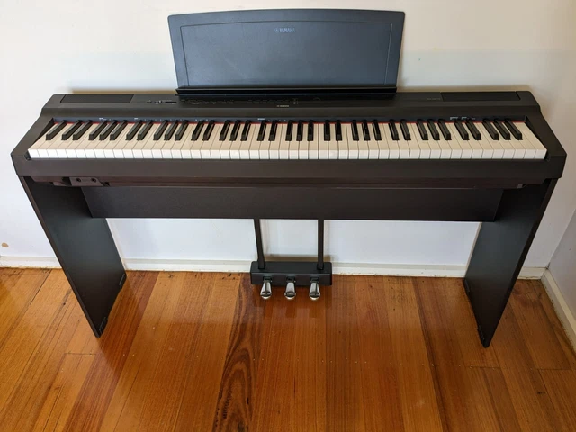 YAMAHA P125B DIGITAL Piano Bundle Black incl. L125 wooden stand + LP1 ...