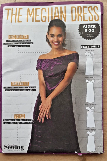 SIMPLY SEWING PATTERN The Megan Dress - Sizes 6 - 20 - UNCUT NEW £1.15 ...