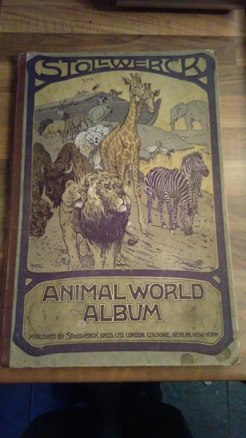 STOLLWERCK 'ANIMAL WORLD Album' Complete with all T144 cards 1902 Rare ...
