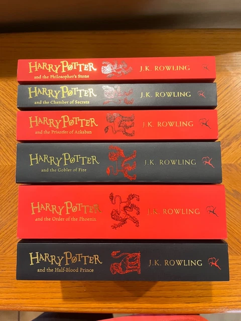 *RARE* HARRY POTTER (Books 1-6) 20th Anniversary Gryffindor House ...