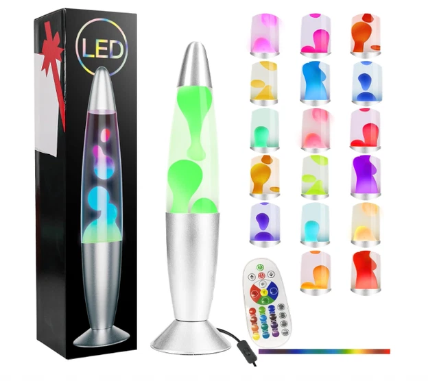LAVA LAMP, LIQUID Motion Lamp, Night Mood Light with 17 Changing ...