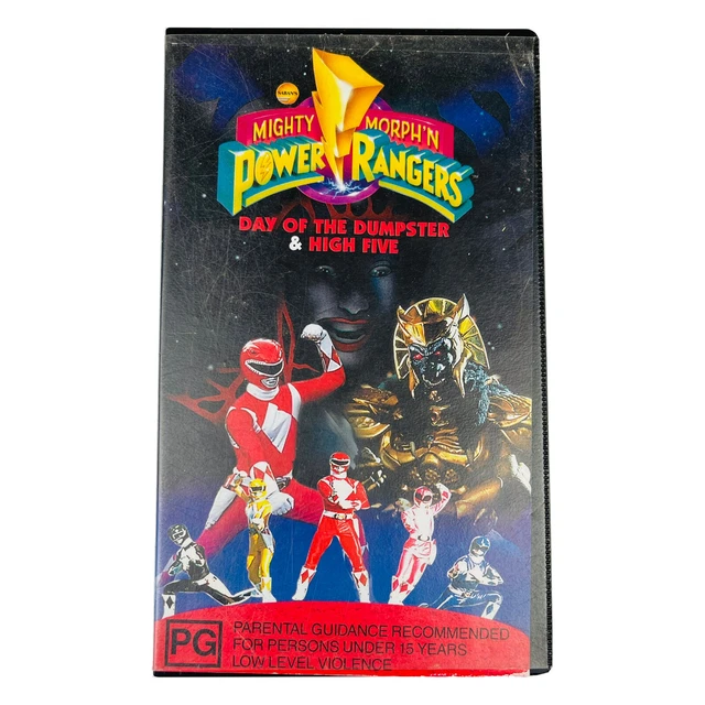 VINTAGE MIGHTY MORPHIN POWER RANGERS VHS Video Tape Day of Dumpster ...