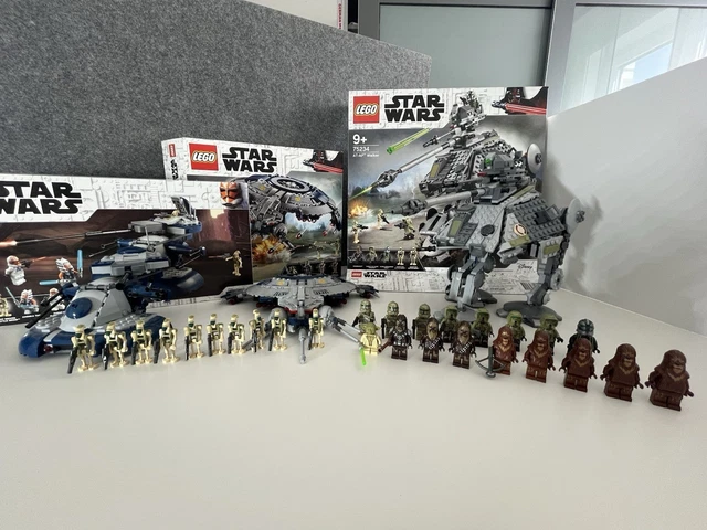 LEGO STAR WARS AT-AP Walker 75234/ Droid Gunship 75233/ Clone Commander ...