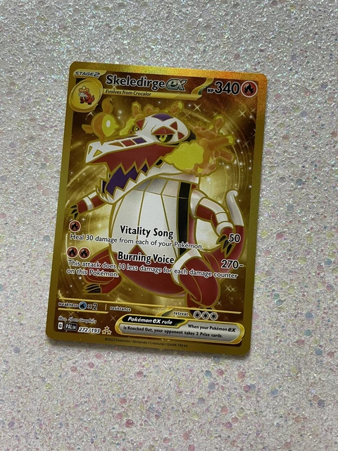 SKELEDIRGE EX - 272/193 Gold Triple Rare - Pokemon Paldea Evolved 2023 ...