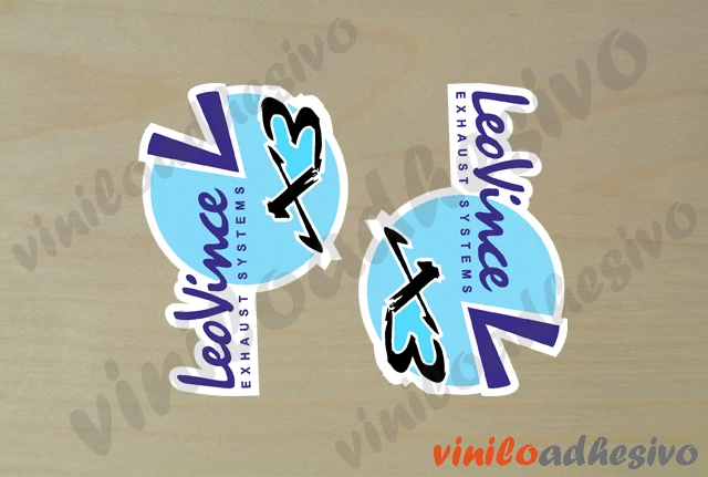PEGATINA STICKER VINILO LeoVince X3 Leo Vince exhaust autocollant ...