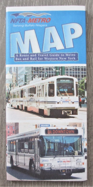 NIAGARA FRONTIER TRANSIT Nfta Bus Light Rail System Map (July 2005 ...