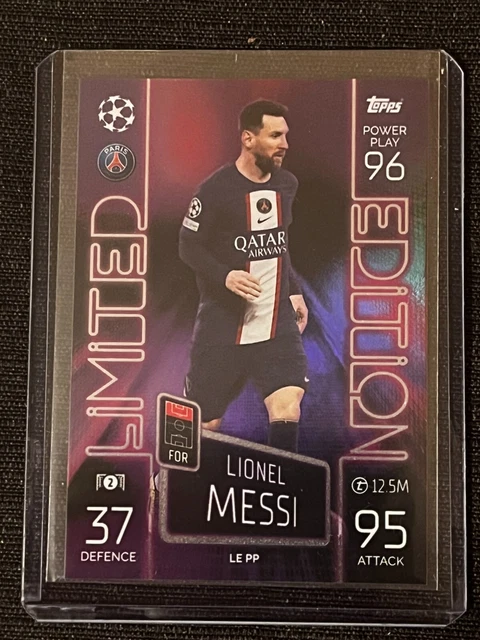 CARD TOPPS MATCH Attax Extra 2022/23 Limited Edition Neon Lionel Messi ...