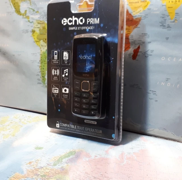 TÉLÉPHONE PORTABLE ECHO PRIM/Dual Sim/Simple & Efficace/Neuf Scellé ...