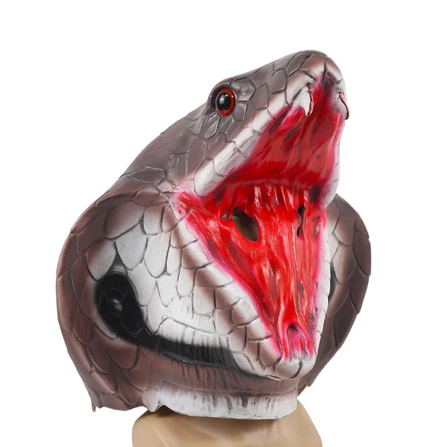 CREEPY SNAKE COSTUME Mask Novelty Snake Head Mask for Party Carnival ...