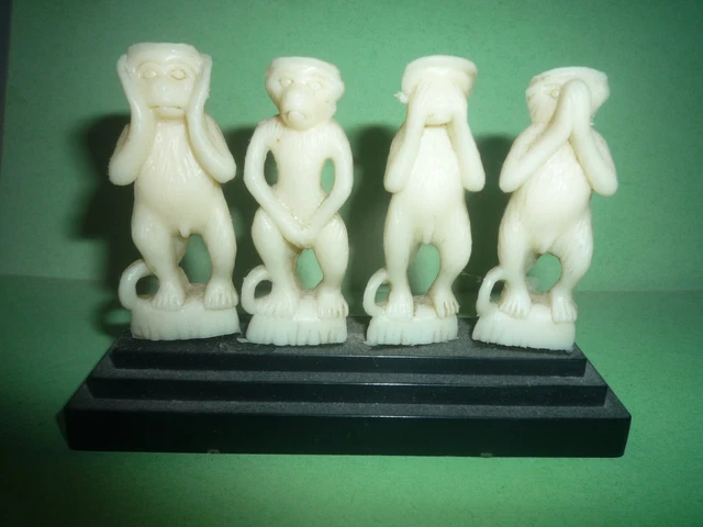LES 4 SINGES de la sagesse EUR 12,00 - PicClick FR
