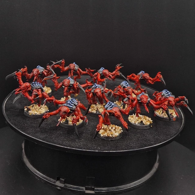 PAINTED WARHAMMER 40K Tyranid Genestealers ×12 RB1 Games Workshop ...