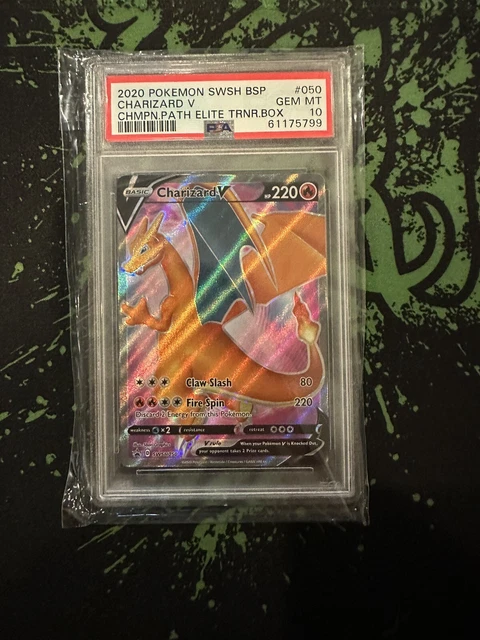 CHARIZARD V CHAMPIONS Path Elite Trainer Box PSA 10 Pokemon Card Promo ...