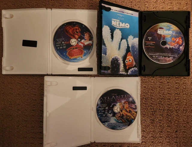 BEAUTY AND THE Beast / Finding Nemo / Atlantis DVDs $14.95 - PicClick CA