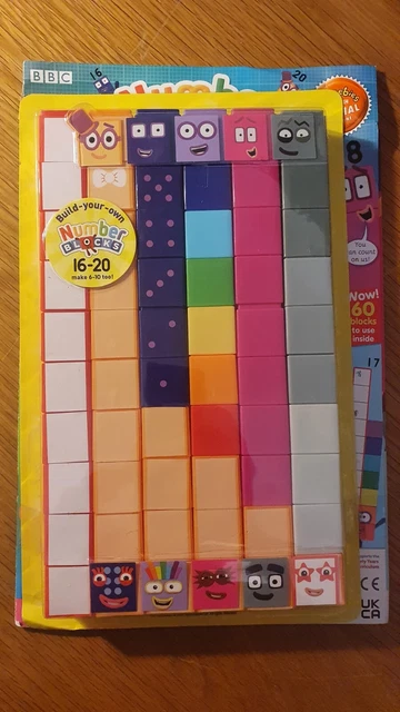 CBEEBIES NUMBER BLOCKS Magazine #152 with Blocks 16-20 £14.99 - PicClick UK