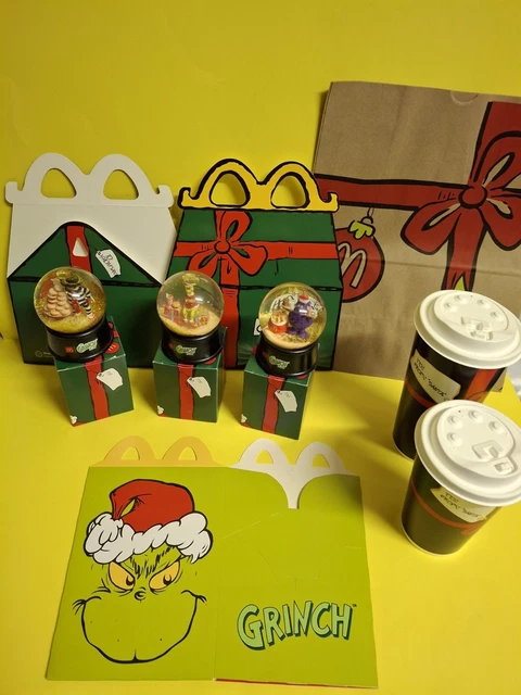 MCDONALDS DR SEUSS Grinch Snow/Sand Globes 2025 Pick A Toy Updated 10/ ...