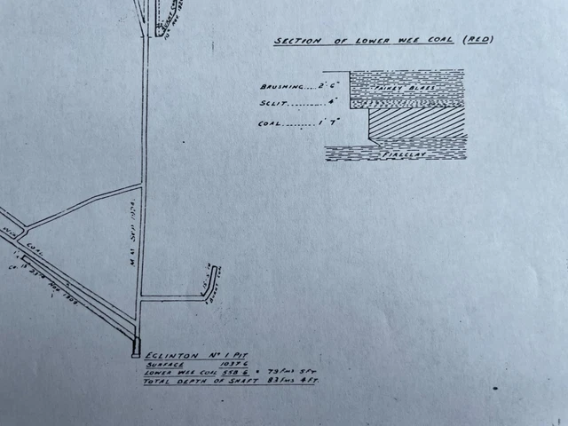 MINING PLANS OF Eglinton Colliery, Irvine, Ayrshire, dated circa 1920’s ...