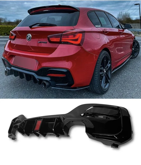 BMW F20 F21 M SPORT M140i REAR DIFFUSER (2015 Onwards)💥GLOSS BLACK 💥 ...