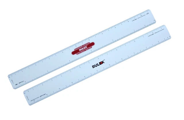RULEX® NARROW GAUGE Model Railway 30cm 12 inch flat oval scale ruler ...