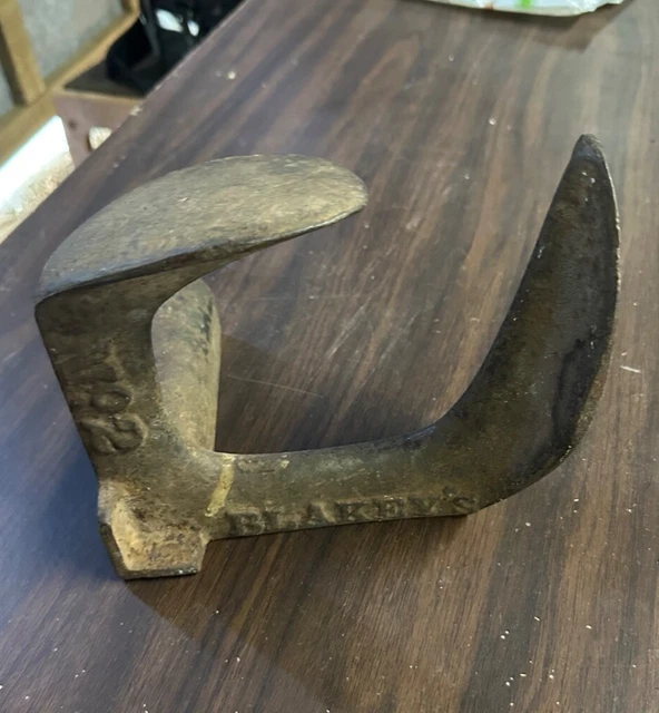 ANTIQUE CAST IRON BLAKEYS PARAGON No. 2 Shoe Last Shoemaker Cobbler's ...