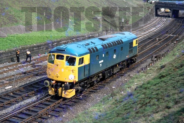 35MM SLIDE BR British Rail Diesel Loco Class 26 26028 Springburn 1978 ...