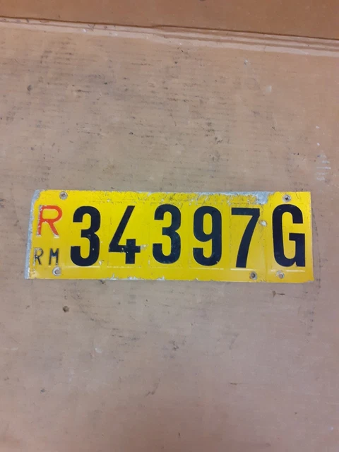 TARGA ROMA RIPETITRICE rimorchio Auto Anni 80/90 no insegna EUR 35,00 ...