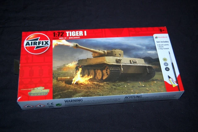 AIRFIX 1/72 SCALE German Sd.kfz.181 Tiger I Ausf E Heavy Tank Model Kit ...