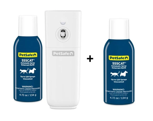 PETSAFE PPD00-17617 SSSCAT Spray Deterrent Motion Activated Pet Kit ...