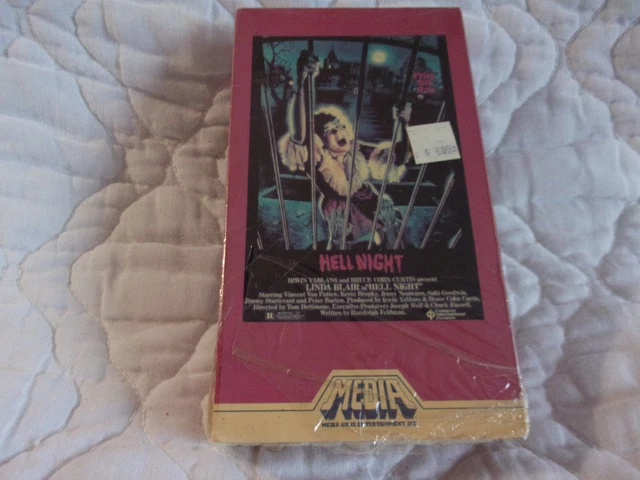 HELL NIGHT VHS Media Video 80'S Horror Linda Blair College Fraternity ...