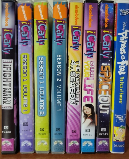 ICARLY DVD LOT, Phineas and Ferb; iCarly Season 1, 2 Vol 1, Season 4 ...