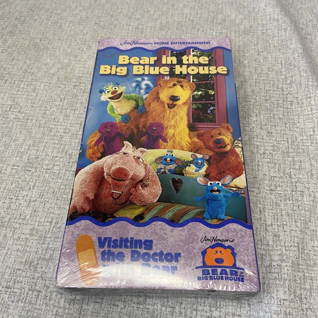 BEAR IN THE Big Blue House Visiting the Doctor with Bear VHS RARE NEW ...
