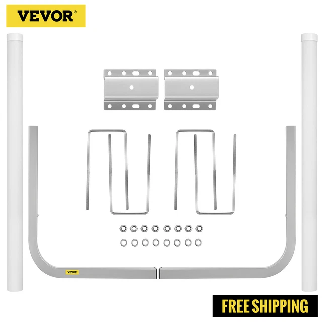 VEVOR PAIR 60& Boat Trailer Galvanized Guide On Post Kit With PVC Poles ...
