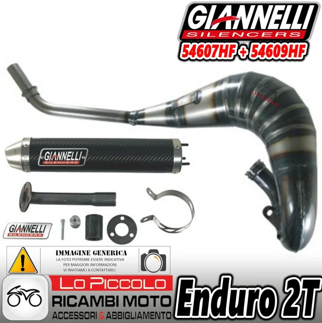GIANNELLI SYSTÈME D'ÉCHAPPEMENT Complet Carbone Husqvarna Wre Sm 125 ...