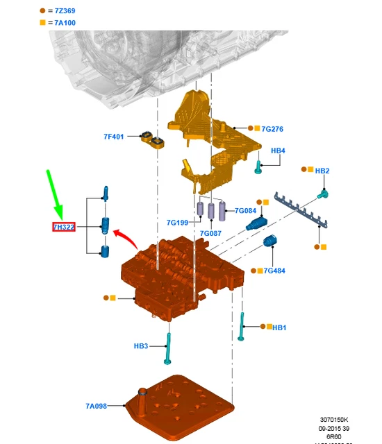 FORD RANGER T6 MK1 Transmission Control Valve Assy 2520746 NEW GENUINE ...