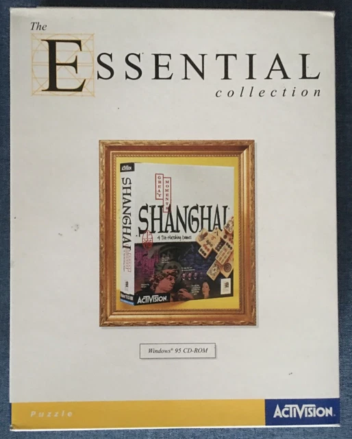 PC W95 CDROM Shanghai Great Moments Big Box Vintage Jeu De Puzzle 1997 ...