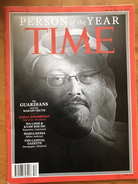 TIME MAGAZINE 2018 Jamal Khashoggi MBS Bin Salman Trump The Activists ...
