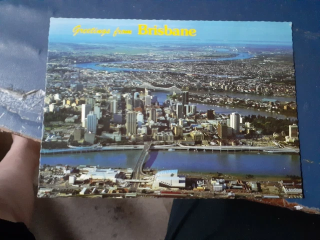 VINTAGE POSTCARD POSTALLY used greetings from brisbane EUR 2,45 ...