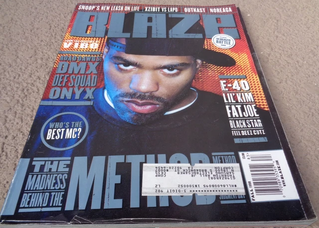 RARE BLAZE MAGAZINE Fall 1998 Premiere Issue Method Man E40 Eminem Onyx ...