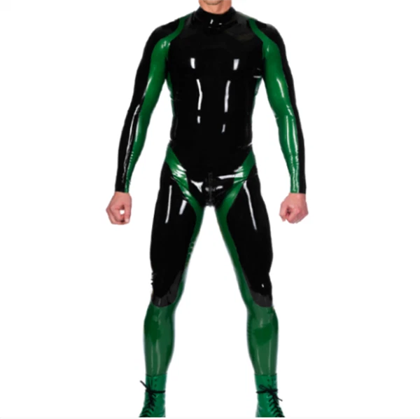 Gummi Latex Rubber Ganzanzug Bodysuit Catsuit Fashion Strumpfhose 0.4mm