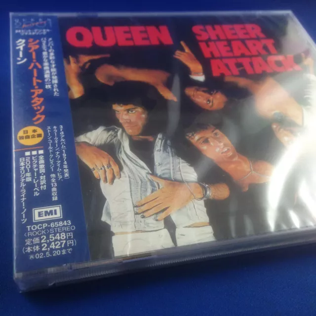 QUEEN: SHEER HEART Attack (RARE 2001 JAPAN 24bit ART REMASTER PROMO TOCP-65843) £233.20 ...