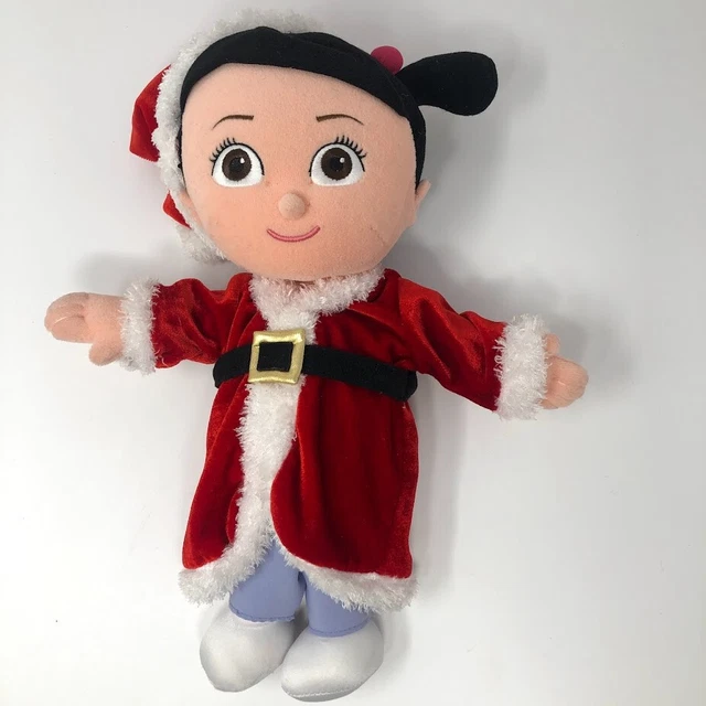 DISNEY STORE PIXAR Monsters Inc Boo Santas Helper Plush Christmas Doll ...