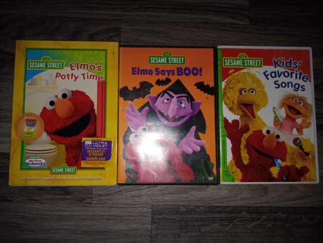 SESAME STREET ELMOS Potty Time, Elmo Says Boo, Kids Favorite Songs 3 ...