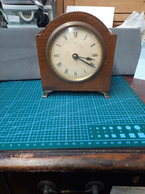ANTIQUE HAC ART Deco Oak Table Mantle Clock Germany . £35.00 - PicClick UK