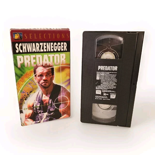 PREDATOR VHS CARDBOARD Sleeve Schwarzenegger Movie Video Tape 2001 Made ...
