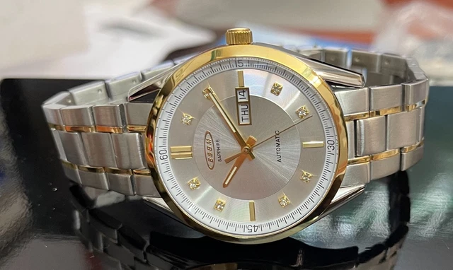 MONTRE HOMMES ESBM A.D.Maison Camphre Automatique Massif Inox 3Bar 39mm ...